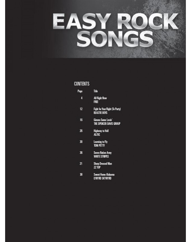 Drum Play-Along Volume 42 : Easy Rock Songs