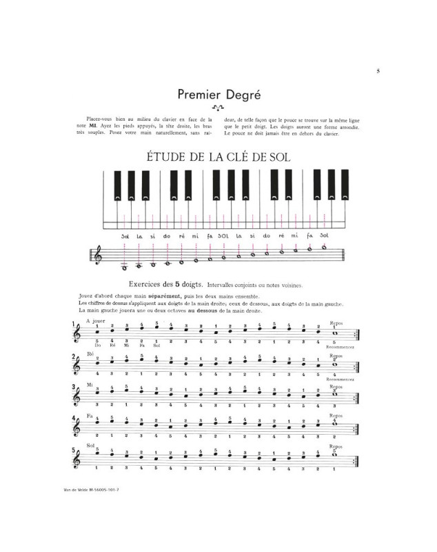 La Méthode Rose 1ère année (version traditionnelle) - Van de Velde